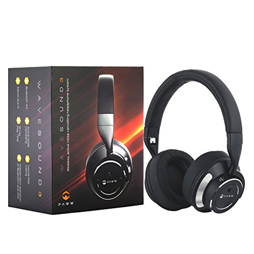 PAWW PW-2016WS03-1 WaveSound 3 Bluetooth Over-Ear Headphones with Microphone (Black)