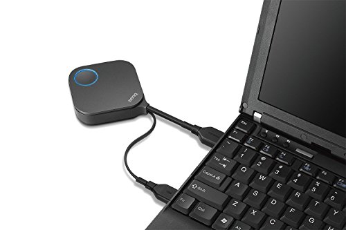BenQ InstaShow WDC10 Wireless Presentation Screen Mirroring for Meeting Rooms, Enterprise-Grade Security encryption, Includes 2 HDMI transmitters (up to 16) & Holder, 33ft Range, 60fps, no app Needed