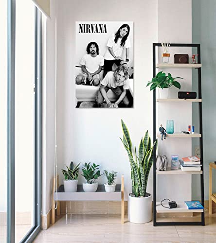 Nirvana - 3 Piece Music Poster Set (Logo/Smiley, Kurt, Krist & Dave, Kurt Live On Stage) (Size: 24" x 36" each)