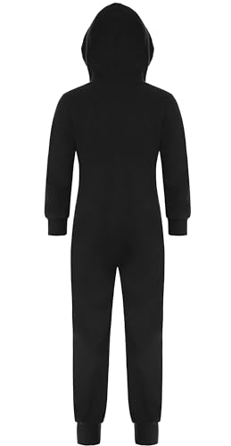 Bordazor Kids Skeleton Costume Glow in The Dark One-Piece Skeleton Hoodie for Halloween (8-10 Years)