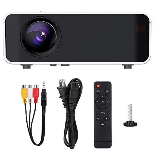 4K WiFi Projector, Full HD 1080P Bluetooth Projector for Outdoor Movies, 3500 Lux 3D LCD Home Theater with 30000 Hrs LED Lamp Life Support VGA/AV/HDMI/USB/TF Card, 150" Projector Display(White)