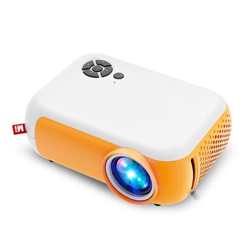 Mini Portable Projector, Movie Projector Supported HD 1080P, Gifts Ideas, Small Portable Movie Projector for Outdoor Projector use in Camping, Video Home Theater Projector Compatible with HDMI, USB