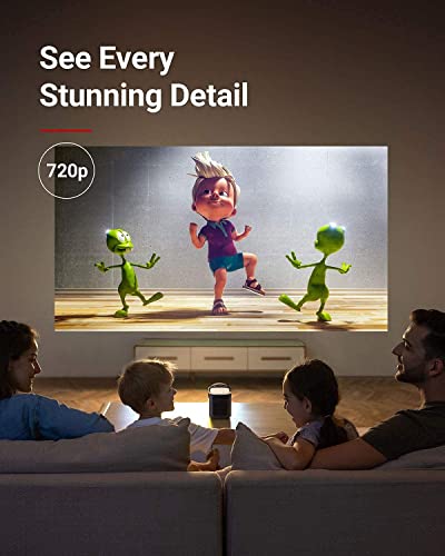 Nebula by Anker Mars II Pro 500 ANSI Lumen Portable Projector with Nebula Desktop Stand for Projectors, 360° and Height Adjustment