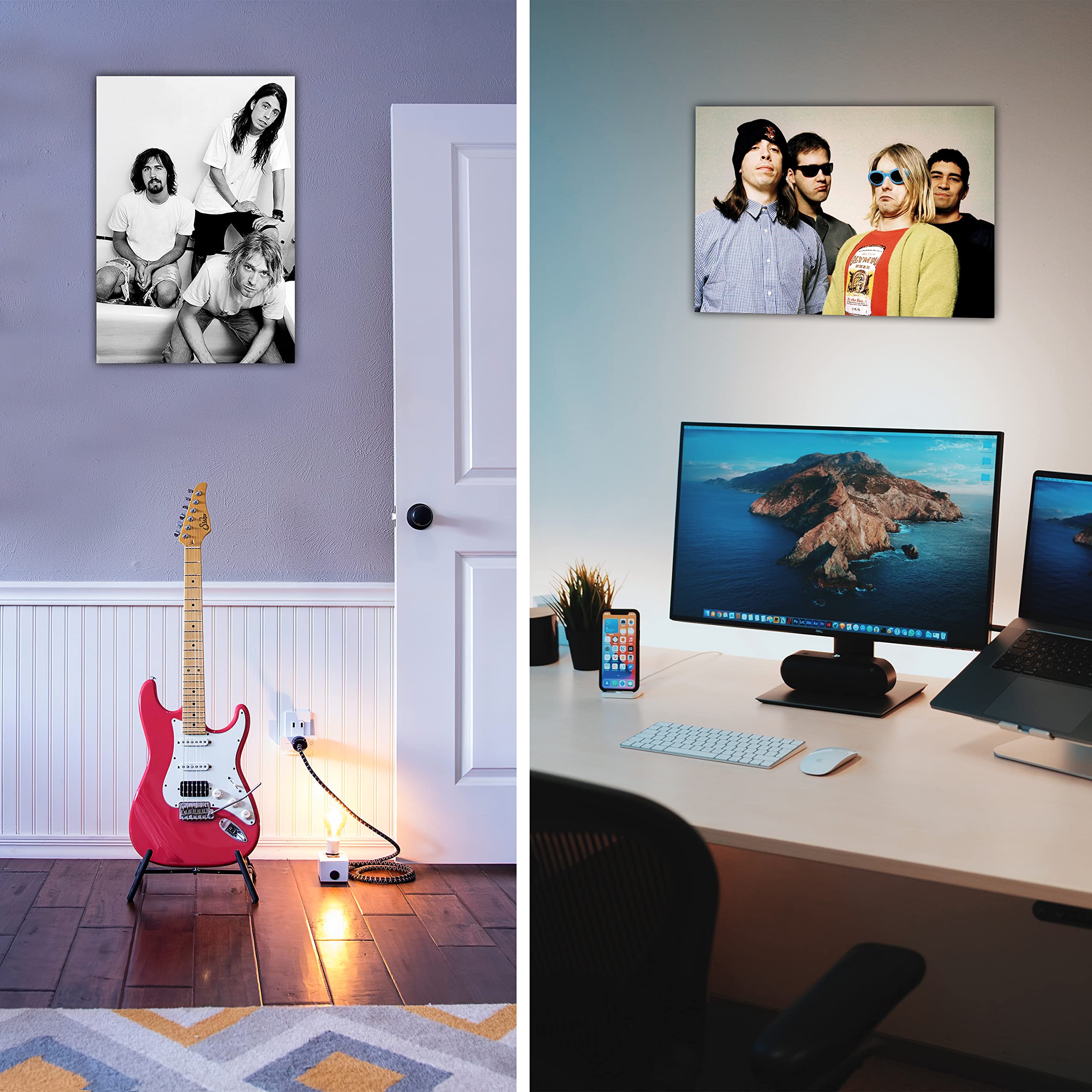Babymiu Music Rock Decor Wall Poster 8-Pack 11.5" x 16.5",Music Band Merch Party Unframed Version HD Printing Poster for Room Club Wall Art Decor