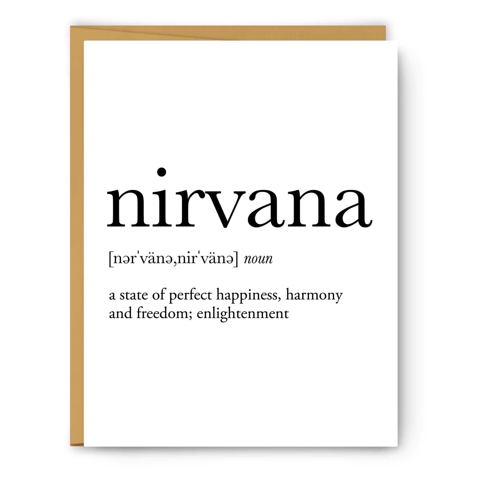 Nirvana Definition - Unframed Art Print Poster Or Greeting Card