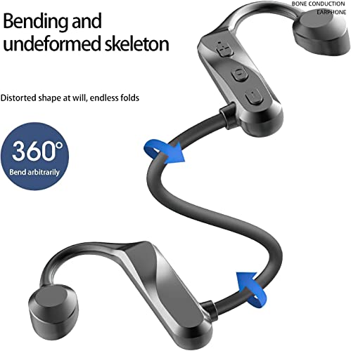 Newly Premium Bone Conduction Open-Ear Sport Headphones β Noise Cancelling Earphones - Built-in Mic Sweat Resistant Earphones for Workouts and Running with Deep Base (Green)-2