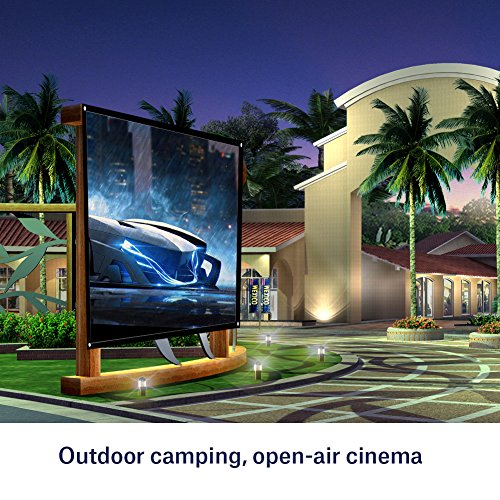 Yosoo Health Gear Portable Projector Screen, Foldable Anti-Crease Projector Movie Screen for Home Outdoor Indoor(100 Inch)