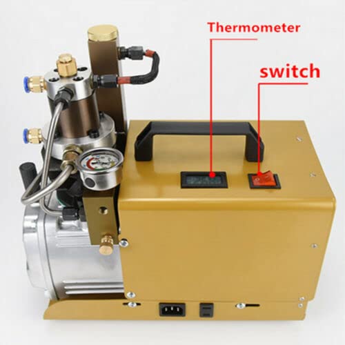 BJTDLLX 4500Psi High-Pressure Electric PCP Air Compressor, 110V 30MPa Scuba Diving Pump, Water Pump Water-cooled with Water Pipe, for Fire Fighting and Diving, Pressure and Leakage Testing