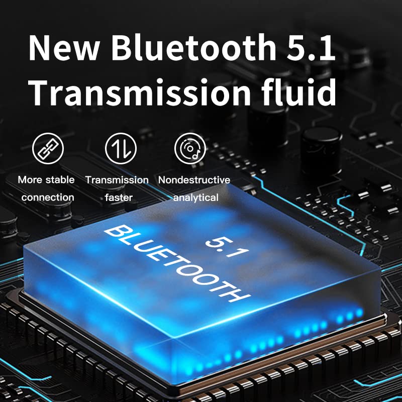 Neck-Mounted Earphones Wireless Sports Bluetooth Earbuds bass Boost in-Ear Noise Isolation,Magnetic Neckband earhooks Bluetooth Headphones with mic,80 Hours Playback,LED,USB-C (Blue)