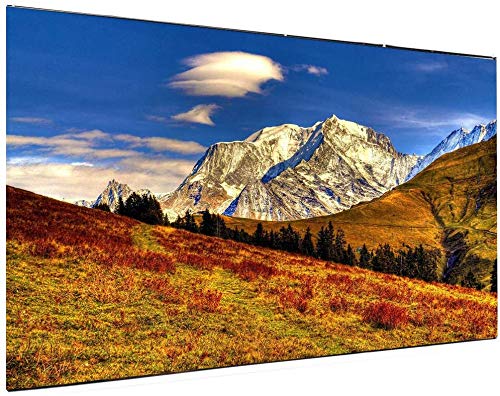 60-120 Inch Projector Screen 16:9 HD Foldable Anti-Crease Portable Projector Movies Screen for Home Theater Outdoor Indoor Support Projection (120 inches)