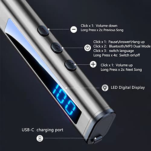 Neck-Mounted Earphones Wireless Sports Bluetooth Earbuds bass Boost in-Ear Noise Isolation,Magnetic Neckband earhooks Bluetooth Headphones with mic,80 Hours Playback,LED,USB-C (Blue)