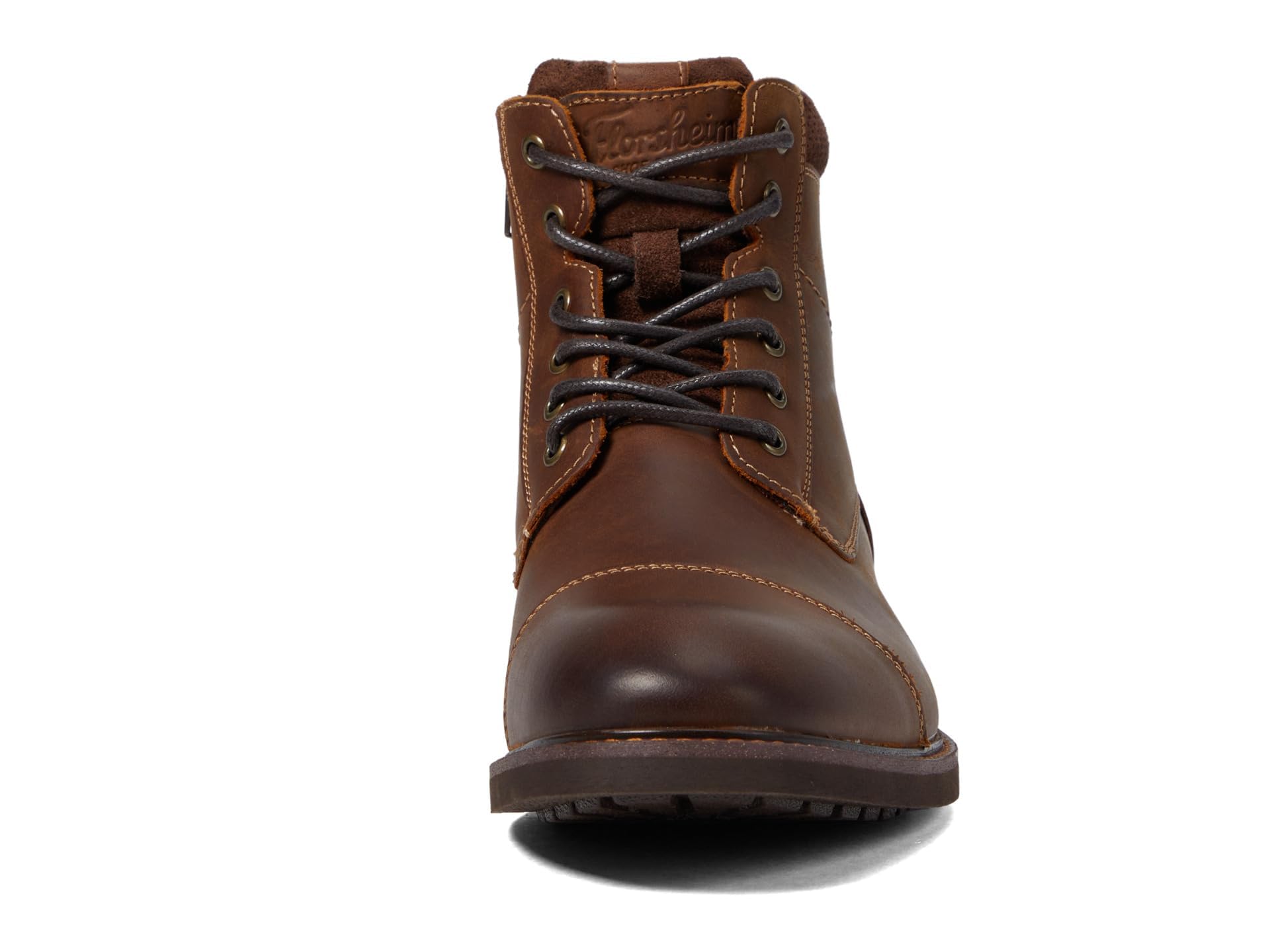 Florsheim Mens Chalet Cap Toe Boots Brown Crazy Horse 14 Medium