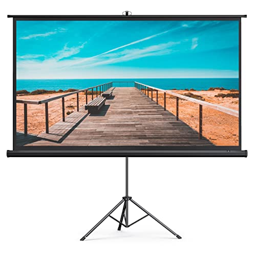 Orgtoy 100 inch Projector Screen100 inch Projector Screen with Stand, Outdoor and Indoor Portable Theater Projector Screen with Stand, Outdoor and Indoor Portable Theater Projector Screen