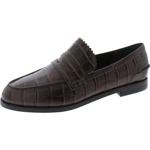 Marc Fisher LTD Women's Milton Moccasin, Dark Brown Leather, 9.5