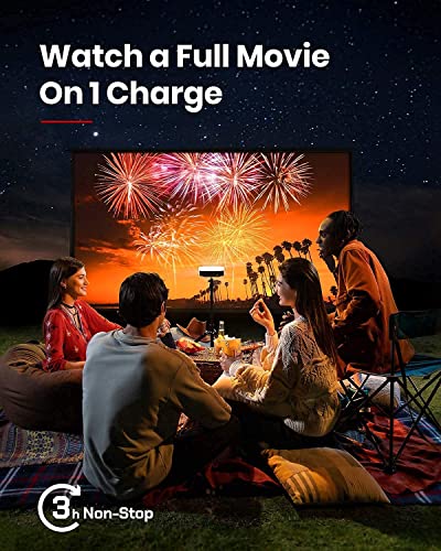 Anker Nebula Solar Portable 1080p Projector with Nebula 100-Inch Projector Screen