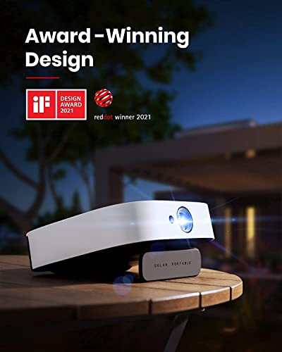 Anker Nebula Solar Portable 1080p Projector with Nebula 100-Inch Projector Screen