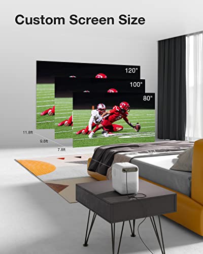 Ultra Compact Portable Projector & 4K HDMI Cable 6.6ft