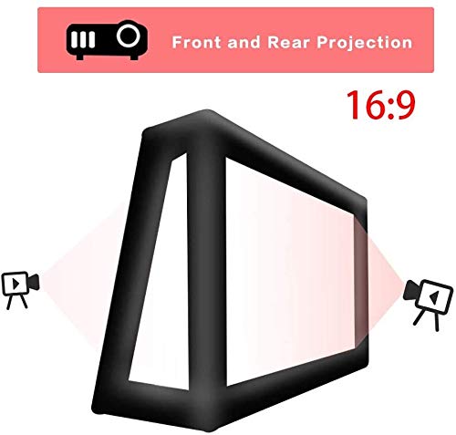 fitnessandfun 33' Huge Inflatable Movie Screen Outdoor Incl Blower - Seamless Front and Rear Projection - Portable Blow Up Projector Screen for Churches, Grand Parties, Backyard Pool Fun(33 feet)