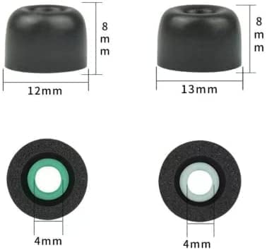 Zotech 6 Pairs Replacement Silicone and Memory Foam Ear Tips for Sony WF-1000XM4 / WF-1000XM3 (3 Pair Silicone and 3 Pair Foam) S/M/L