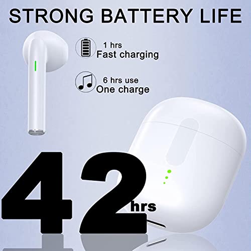 GGGame Wireless Earbuds,Bluetooth 5.3 Noise Cancelling Earbuds,Bluetooth Headphones 3D HiFi Stereo Bass, IPX7 Waterproof Sports Touch Control with USB-C Fast Charge Mini Charging Case for Android iOS