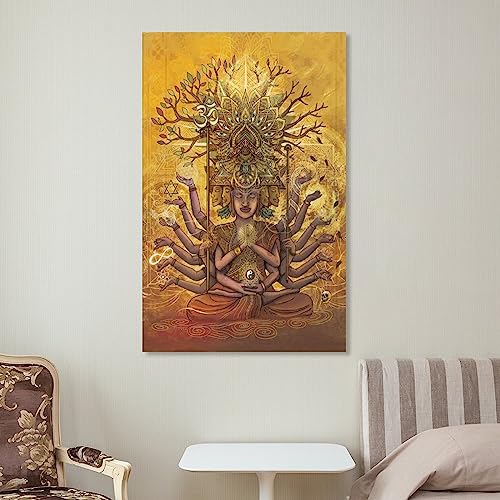 from Reincarnation to Nirvana Religious Art Poster Wall Art Paintings Canvas Wall Decor Home Decor Living Room Decor Aesthetic 16x24inch(40x60cm) Unframe-Style