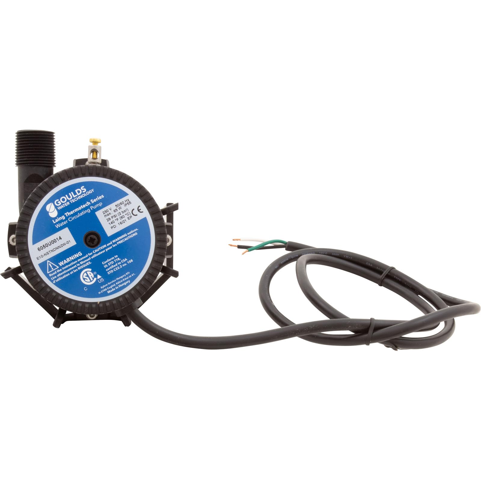 Laing 6050U0014 E-10 230V 0.75" MPT Spa Circulation 4' Cord Pump