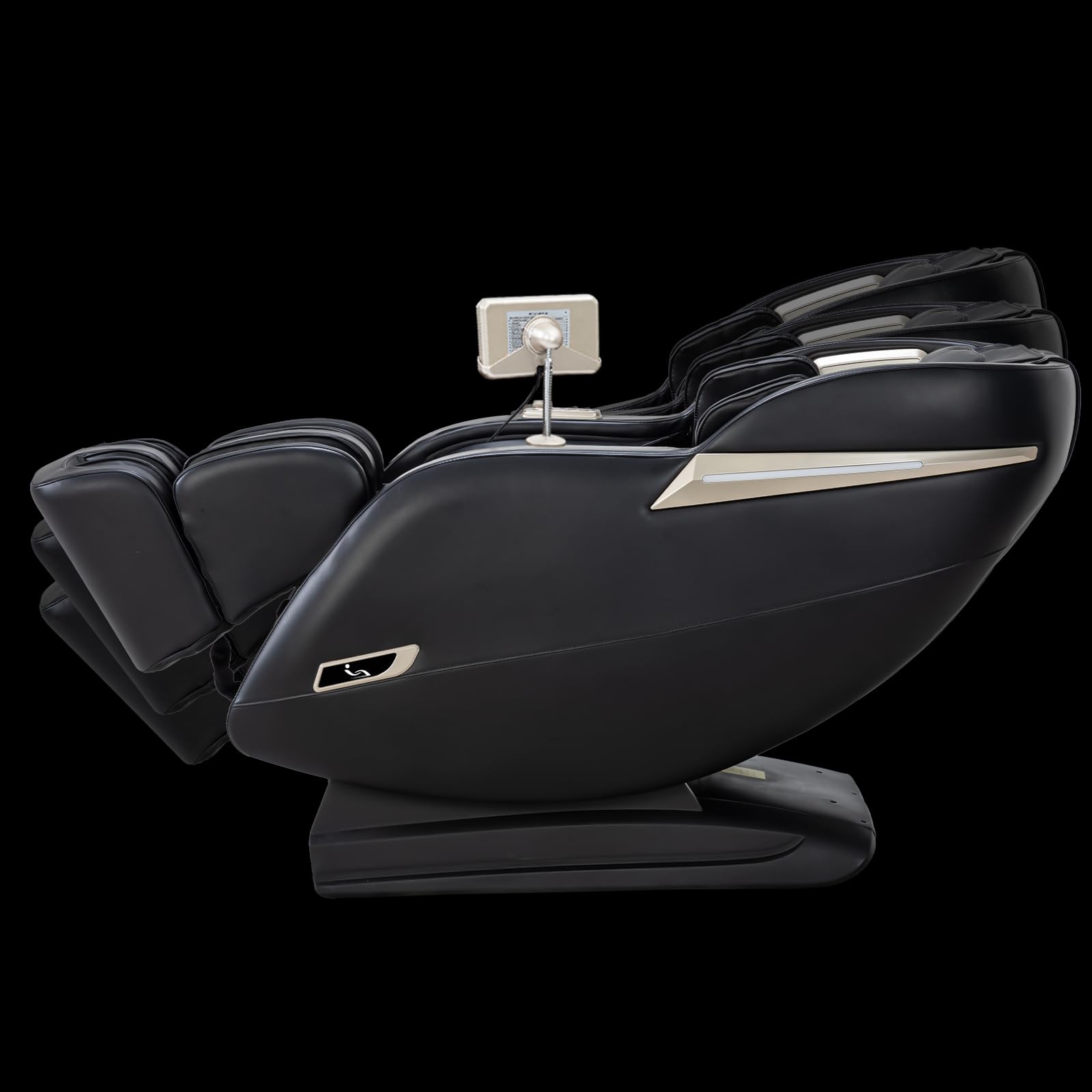MassaMAX Full Body Massage Chair, Zero Gravity Recliner with Yoga Stretch, SL Track, Airbags, Heating, Touch Screen, and Foot Massage (MD906-Black)
