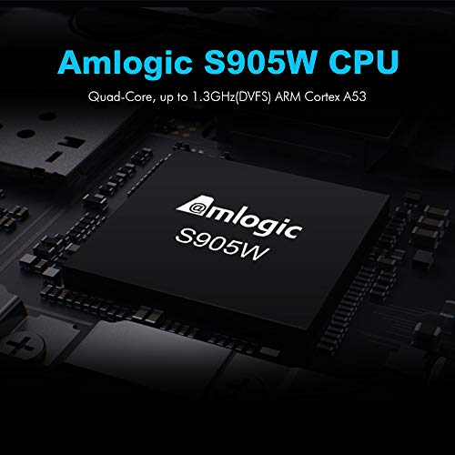 Shiningworth MXQ Android TV Box, Android 7.1 TV Box Amlogic S905W Quad Core 1G+8G WiFi 2.4GHz HD 4Kx2K Smart TV Media Player for Home Entertainment