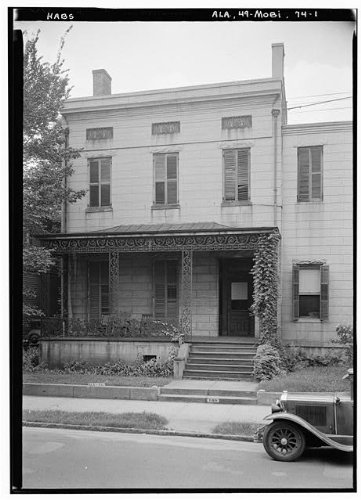 HistoricalFindings Photo: Milton S. Brown House,108 South Conception Street,Mobile,Alabama,AL,HABS