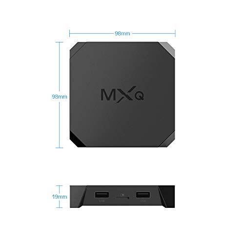 Shiningworth MXQ Android TV Box, Android 7.1 TV Box Amlogic S905W Quad Core 1G+8G WiFi 2.4GHz HD 4Kx2K Smart TV Media Player for Home Entertainment