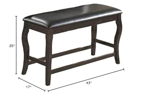 Milton Greens Stars Burgos Bench, 43 by 17 by 26-Inch, Gray