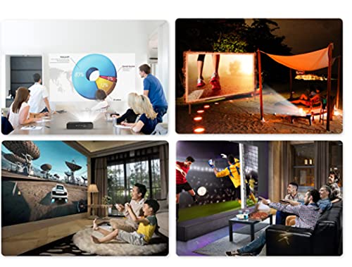 Viinice HD 4K Home Theater 3D Portable Projector 4K Laser Projector with WiFi and Bluetooth