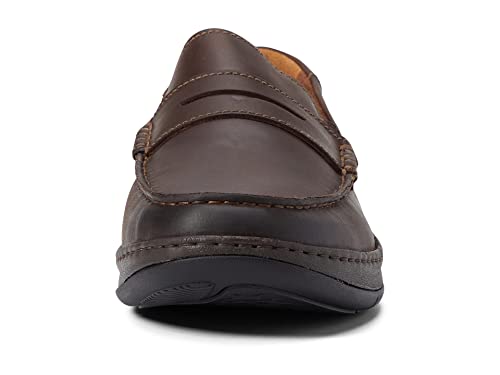 Florsheim Central Moc Toe Penny Leather Brown Crazy Horse 10.5 M (D)