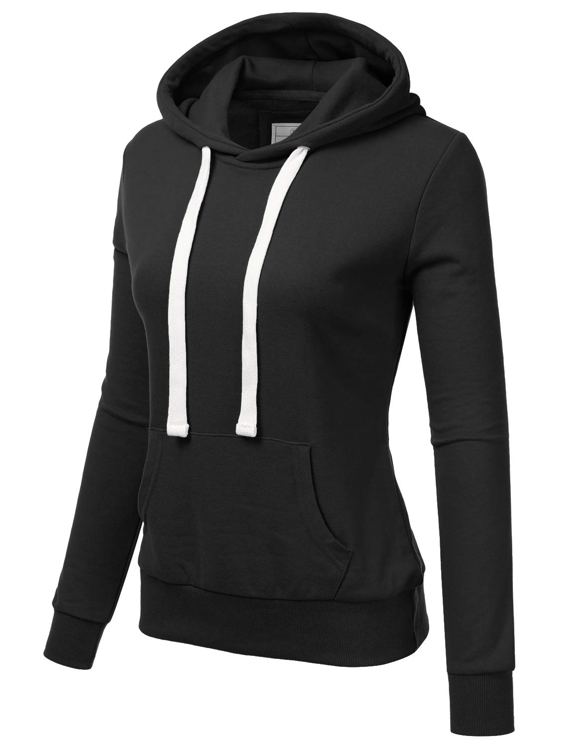 DOUBLJU Basic Lightweight Pullover Sweater Top Essential Comfy Casual Hoodie Sweatshirt for Womens Clothes with Plus Size