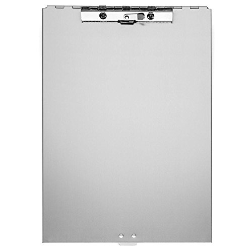 Blue Summit Supplies Aluminum Storage Clipboard, 1 Compartment, Clip for Letter Paper, Great for Office, Jobsite or Classroom