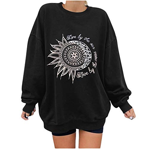 Long Sleeve Shirts for Women, Fall Polka Dot Plus Size Womens Halloween Costumes Sexy Ladies Long Sleeve O Neck Skeleton Tshirts Pullover Hoodies for Women Black