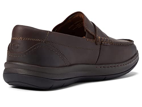 Florsheim Central Moc Toe Penny Leather Brown Crazy Horse 10.5 M (D)