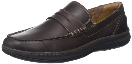 Florsheim Central Moc Toe Penny Leather Brown Crazy Horse 10.5 M (D)