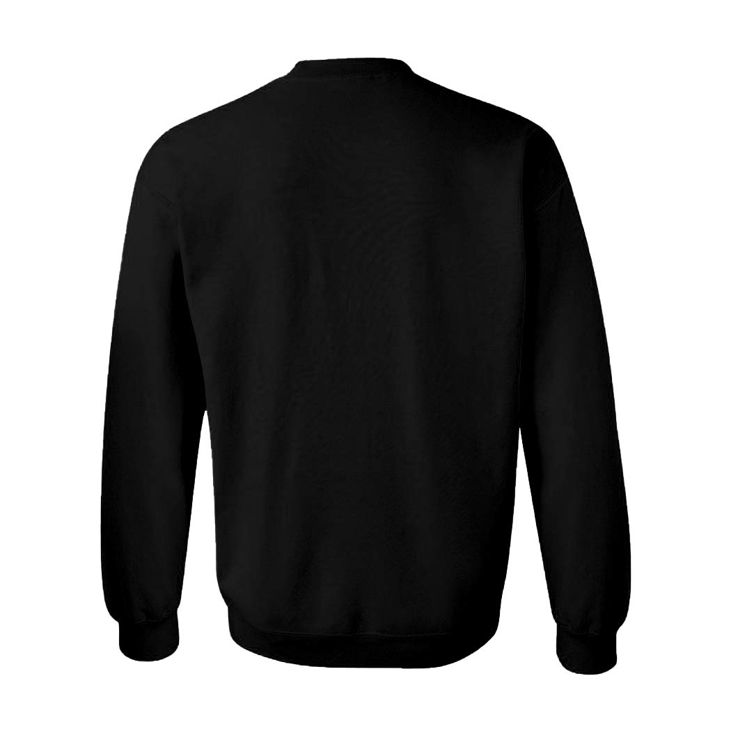 Tcombo Skeleton Outfit - Ribcage Bones Halloween Unisex Crewneck Sweatshirt (Black, Medium)