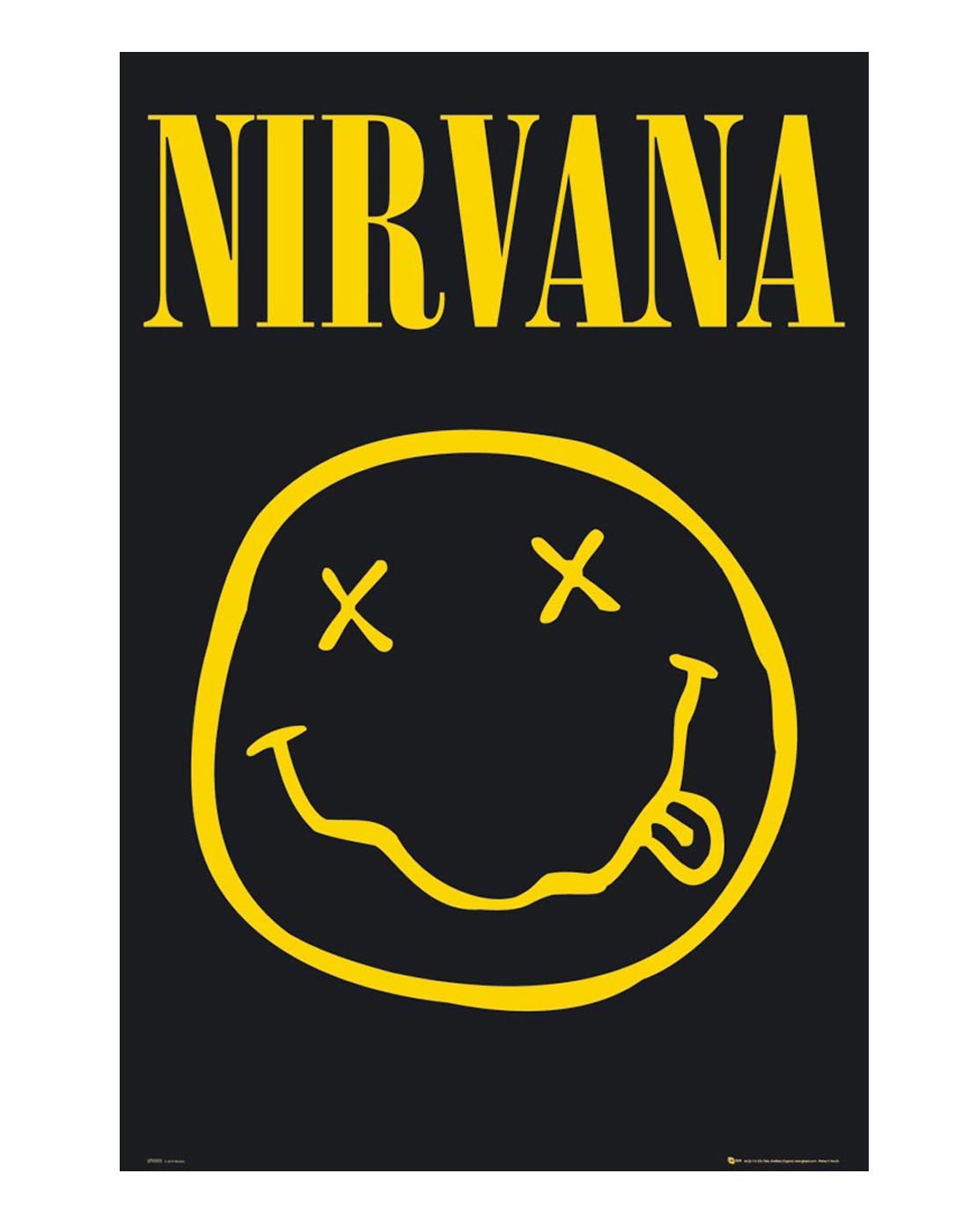 Nirvana Smiley Poster