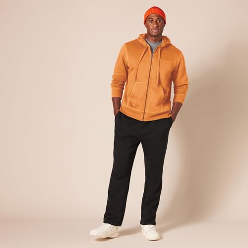 Amazon Essentials Men's Full-Zip Fleece Hoodie (Available in Big & Tall), Nutmeg, XX-Large