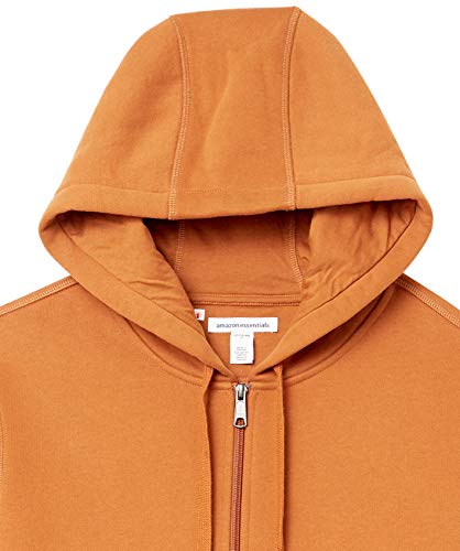 Amazon Essentials Men's Full-Zip Fleece Hoodie (Available in Big & Tall), Nutmeg, XX-Large