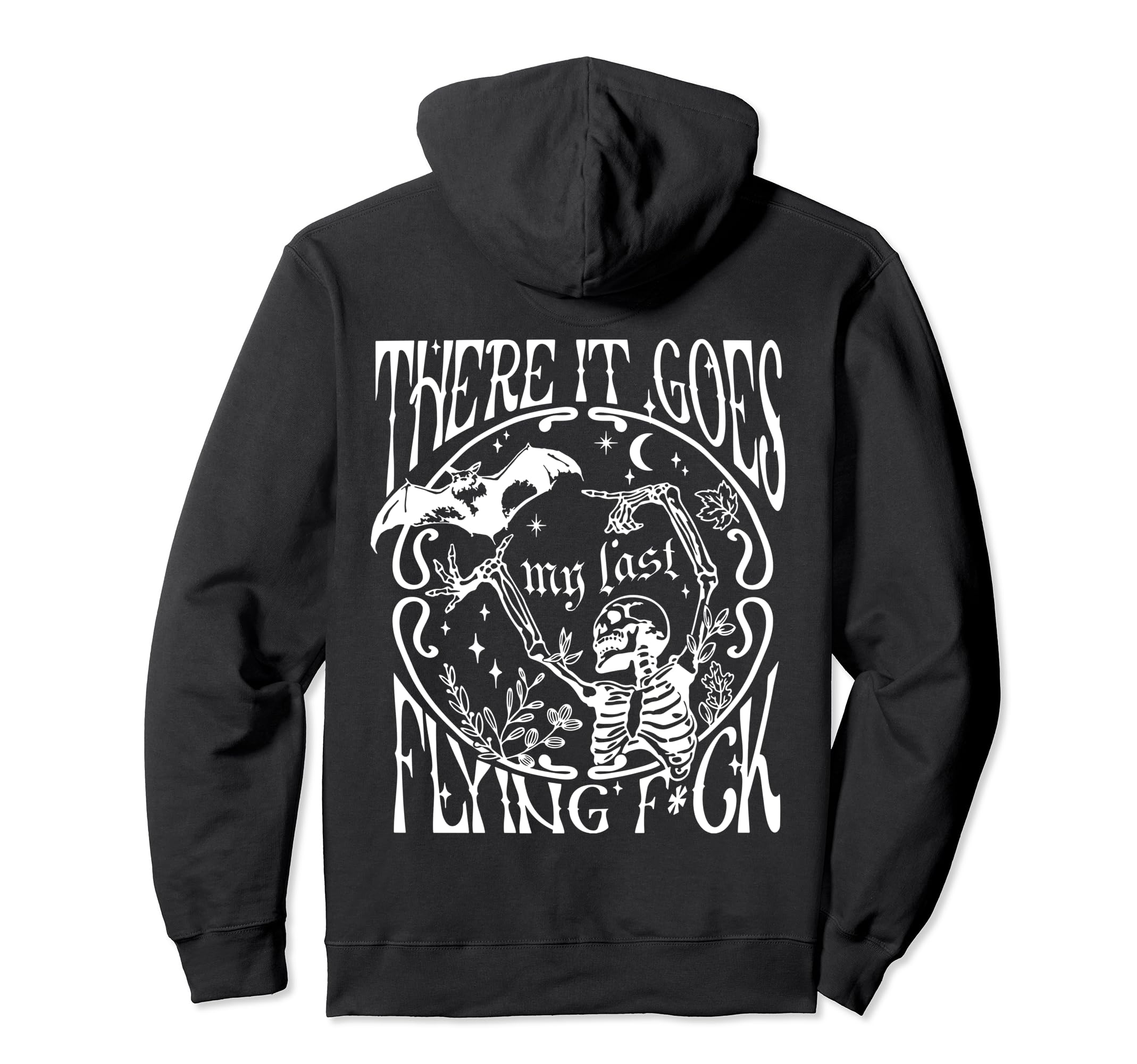 There It Goes My Last Flying F, Halloween Skeleton Pullover Hoodie