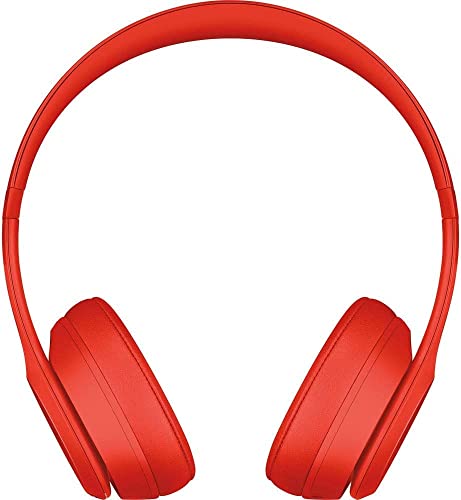 Beats Solo3 Wireless On-Ear Headphones - Citrus Red (Renewed)