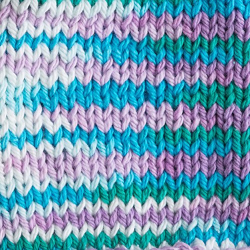 Lily Sugar 'N Cream The Original Ombre Yarn, 2oz, Gauge 4 Medium, 100% Cotton, Beach Ball Blue - Machine Wash & Dry