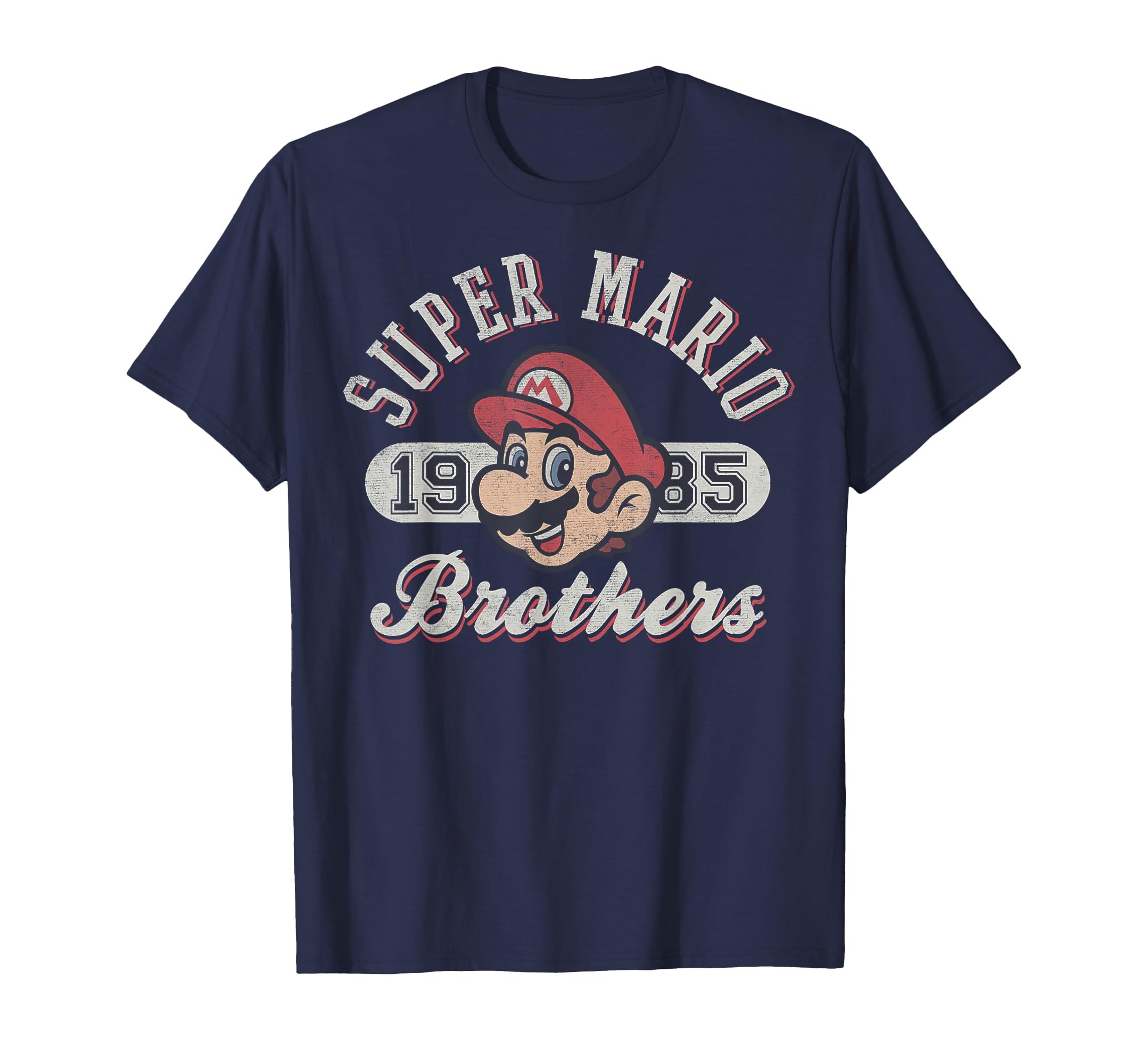 Super Mario Bros 1985 Face Vintage Logo Graphic T-Shirt