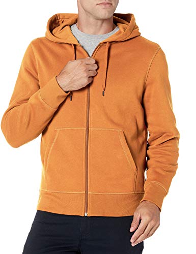 Amazon Essentials Men's Full-Zip Fleece Hoodie (Available in Big & Tall), Nutmeg, XX-Large
