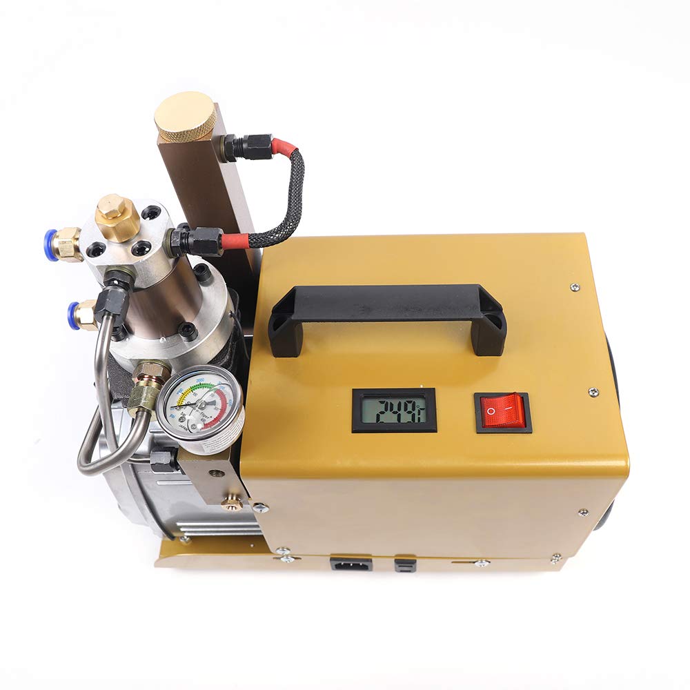 SAHUANIYE 30mpa 4500psi PCP Air Compressor Submersible Pump, 110V Electric Submersible Pump Scuba Compressor, High Pressure Air Compressor Air Pump, Suitable For Fire Fighting And Diving