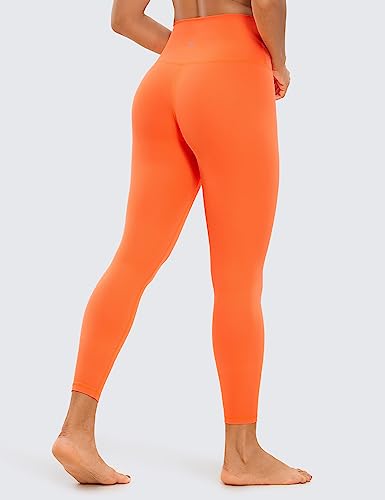 CRZ YOGA High Waisted Buttery Soft Lounge Legging 25 inches Neon Orange Small