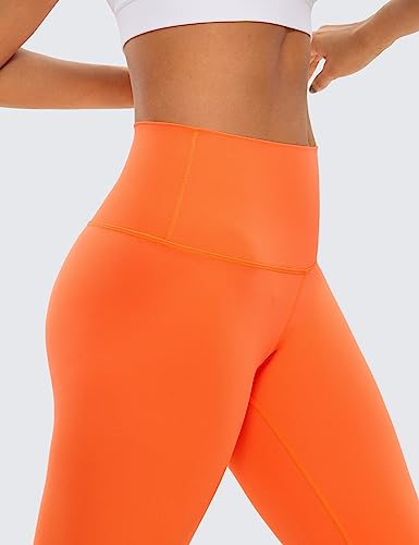 CRZ YOGA High Waisted Buttery Soft Lounge Legging 25 inches Neon Orange Small